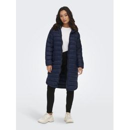 Only Kurzmantel Longline Steppjacke Wattierter Übergangsmantel ONLMELODY 4328 in Dunkelblau