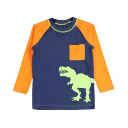 Hatley - Badeshirt COLOURBLOCK DINO in patriot blue, Gr.104