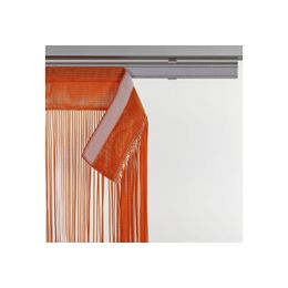 Schiebegardine String, Liedeco, Klettband (1 St), transparent, HxB: 245x60, orange
