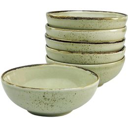 Creatable Müslischale NATURE COLLECTION, Steinzeug, (Set, 6-tlg), Salatschale, Snackschale, Ø 16,5 cm, beige