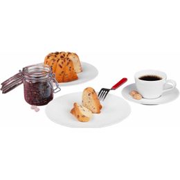 Seltmann Weiden Kaffeeservice Geschirr-Set, Service Life (18-tlg), 6 Personen, Porzellan, Made in Germany, 18 Teile, für 6 Personen, weiß