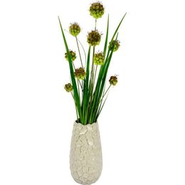Kunstgras Alliumgrasbusch Allium, I.GE.A., Höhe 67 cm, in Vase, grün