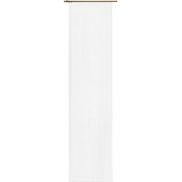 Schiebegardine Newbury, WIRTH, Klettband (1 St), blickdicht, Jacquard, Ohne Befestigungszubehör, Breite: 57 cm, weiß