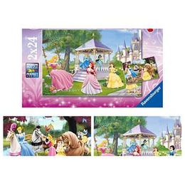 Ravensburger Disney Zauberhafte Prinzessinnen Puzzle, 2 x 24 Teile