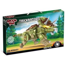 OPEN BRICKS DINOSAUR OB-WS0451 Triceratops Bausatz