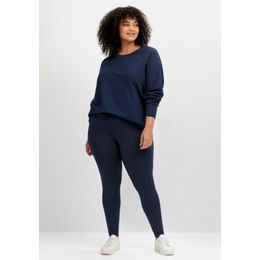 sheego Große Größen: Sportleggings in 7/8-Länge, marine, Gr.52