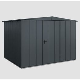 Metall-Gerätehaus Elegant mit Satteldach Typ 3, 324 x 248 cm anthrazitgrau 7,2 m² 1-flüglige Tür - Hörmann Ecostar