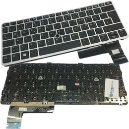 TRADESHOP Original Tastatur Notebook Keyboard mit Trackpoint Deutsch qwertz für hp EliteBook 730541-051 730541-061 730541-091 730541-131 735502-031 F276