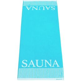 Saunatuch Rom 75 x 200 cm, 100% Baumwolle, Farbe: Türkis - Schiesser