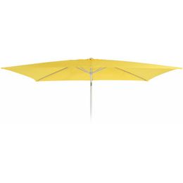 HHG - Ersatz-Bezug für Sonnenschirm Castellammare, Sonnenschirmbezug Ersatzbezug, 2x3m rechteckig Stoff/Textil 4,5kg uv 50+ gelb - yellow