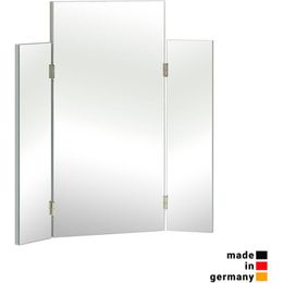 Lomadox Badezimmer Spiegel mit 3D Funktion in weiß NEMI-66, b/h/t: ca. 72/80/4,5 cm - weiß