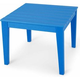 Kindertisch, Spieltisch für Kleinkinder aus Holz, zum Malen & Lesen, für Indoor & Outdoor Blau - Costway