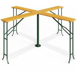 Casaria - Stehtisch Quattro xxl Hoch Klappbar Bierzeltgarnitur Outdoor Indoor Hochtisch Klapptisch Bistrotisch Bartisch Biertisch Gartentisch Garten