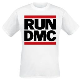 Run DMC Traditional Logo T-Shirt weiß in L