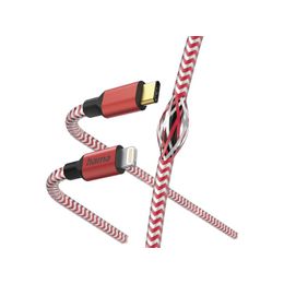 Hama Reflective, USB-C auf Lightning, Ladekabel, 1,5 m, Rot