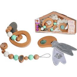 Eichhorn Baby Pure Geschenkset Holzspielzeugset Pastellfarben