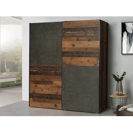 freiraum Schwebetürenschrank Delmore 170.3 x 190.5 x 61.2 cm (B/H/T)