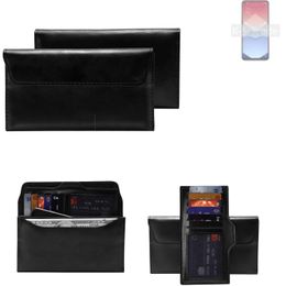 K-S-Trade Handyhülle für Oppo K10x, Handy Hülle Schutz Hülle Tasche Schutz Case Handytasche, schwarz