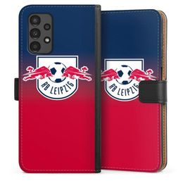 DeinDesign Handyhülle Offizielles Lizenzprodukt RB Leipzig Verlauf RB Leipzig, Samsung Galaxy A13 4G Hülle Handy Flip Case Wallet Cover, schwarz