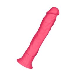 EIS Fein geaderter Silikon Vibrator, 19 cm