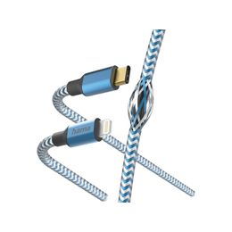 Hama Reflective, USB-C auf Lightning, Ladekabel, 1,5 m, Blau
