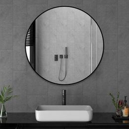 Wandspiegel Rund Schwarz 60 cm Spiegel Bad Badspiegel Badezimmerspiegel