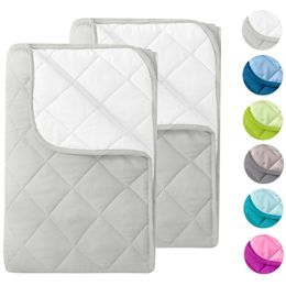 wometo - 2 Stück Microfaser Sommer Steppbett im Wende-Design 135x200 – OekoTex weiß und wollweiß kochfest 95° Leichtsteppbett für Camping und heiße