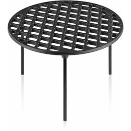 Gusseisen Grillrost ø 30 cm mit 3 Beinen rundes + eingebranntes Grillgitter Zubehör - BBQ-Toro