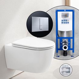 Grohe Essence Komplett-SET Wand-WC mit neeos Vorwandelement,, 3957100H1+16782CM#SET,