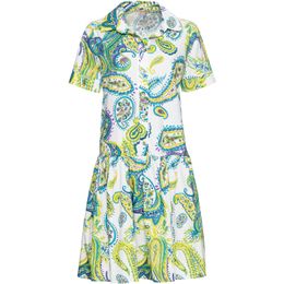 Brigitte von Sch&ouml;nfels Brigitte von Sch&ouml;nfels Midi-Kleid mit Paisley-Muster Gr&uuml;n/Gelb (Gr&ouml;&szlig;e: 36)