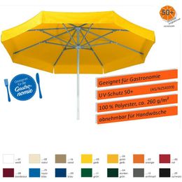 Jumbo Mittelmastschirm ø 400 cm Gastro in 14 Farbvarianten Sonnenschirm 01 Weiß - Schneider Schirme
