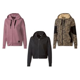 Crivit Damen Sweatjacke, mit Kapuze