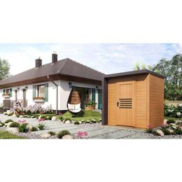 Gartenhaus Bratek 19 Gerätehaus aus Holz in Naturbelassen Geräteschrank - Naturbelassen - Alpholz