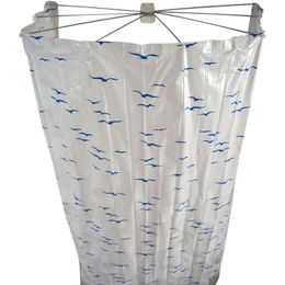 Ridder Ersatzduschvorhang Ombrella Sylt blau 210x170 cm - blau