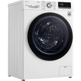 LG Waschtrockner V7WD96H1A, 9 kg, 6 kg, 1400 U/min, TurboWash® - Waschen in nur 39 Minuten, weiß