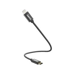 Hama Lightning auf USB-C, Ladekabel, 0,2 m, Schwarz