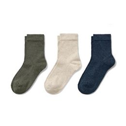 Tchibo 3 Paar Socken - Dunkelblau/Meliert - Gr.: 38