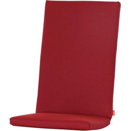 siena GARDEN Sesselauflage ASTER, 123 cm, Dessin Fish Bone, 100% recyceltem Polyester, in verschiedenen Farben, rot