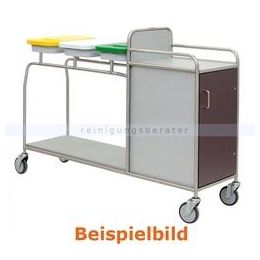 novocal SW 930 K Stationswagen mit koppelbarem 3fach Sammler und geschlossenem Schrank