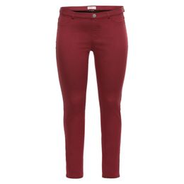 sheego Große Größen: Stretch-Hose mit zwei Ziertaschen, bordeaux, Gr.48