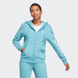 adidas Sportswear Große Größen: Kapuzensweatjacke, blau, Gr.L