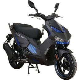 Alpha Motors Motorroller SHARK, 50 ccm, 45 km/h, Euro 5, mit integr. Alarmanlage, Keyless-System und USB-Anschluss, schwarz