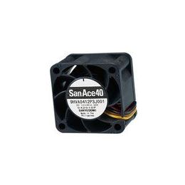 Sanyo Denki Axiall&uuml;fter, hoher statischer Druck DC Kugellager 40x40x28mm 12V 63m&sup3;/h - 9HVA0412P3J001