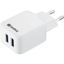 Sandberg AC-Ladegerät Dual USB 2.4 1A EU