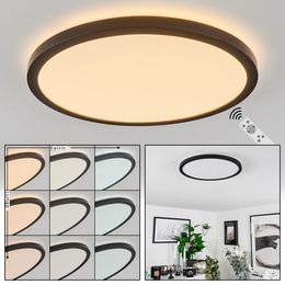hofstein Sasinhosa Deckenpanel LED Schwarz, 1-flammig, Fernbedienung