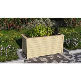 Karibu Hochbeet naturbelassen 890x1730x820 mm Hochbeet Pflanzkasten Fr&uuml;hbeet Gartenbeet