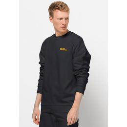 Jack Wolfskin Rundhalspullover »ESSENTIAL CREWNECK M« black M (50) M (50) Sweatshirt