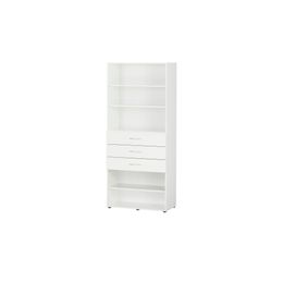 Regal Multischrank-System - weiß - 80 cm - 185 cm - 40 cm - Sconto