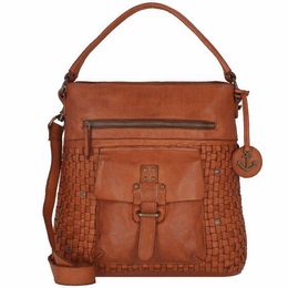 Harbour 2nd Soft Weaving Iris Schultertasche Leder 33 cm charming cognac