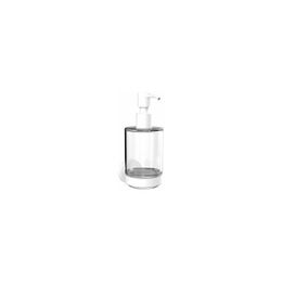 Round Seifenspender, Behälter aus Kristallglas, Wandmodell, 4321, Farbe: weiß - 432113900 - Emco